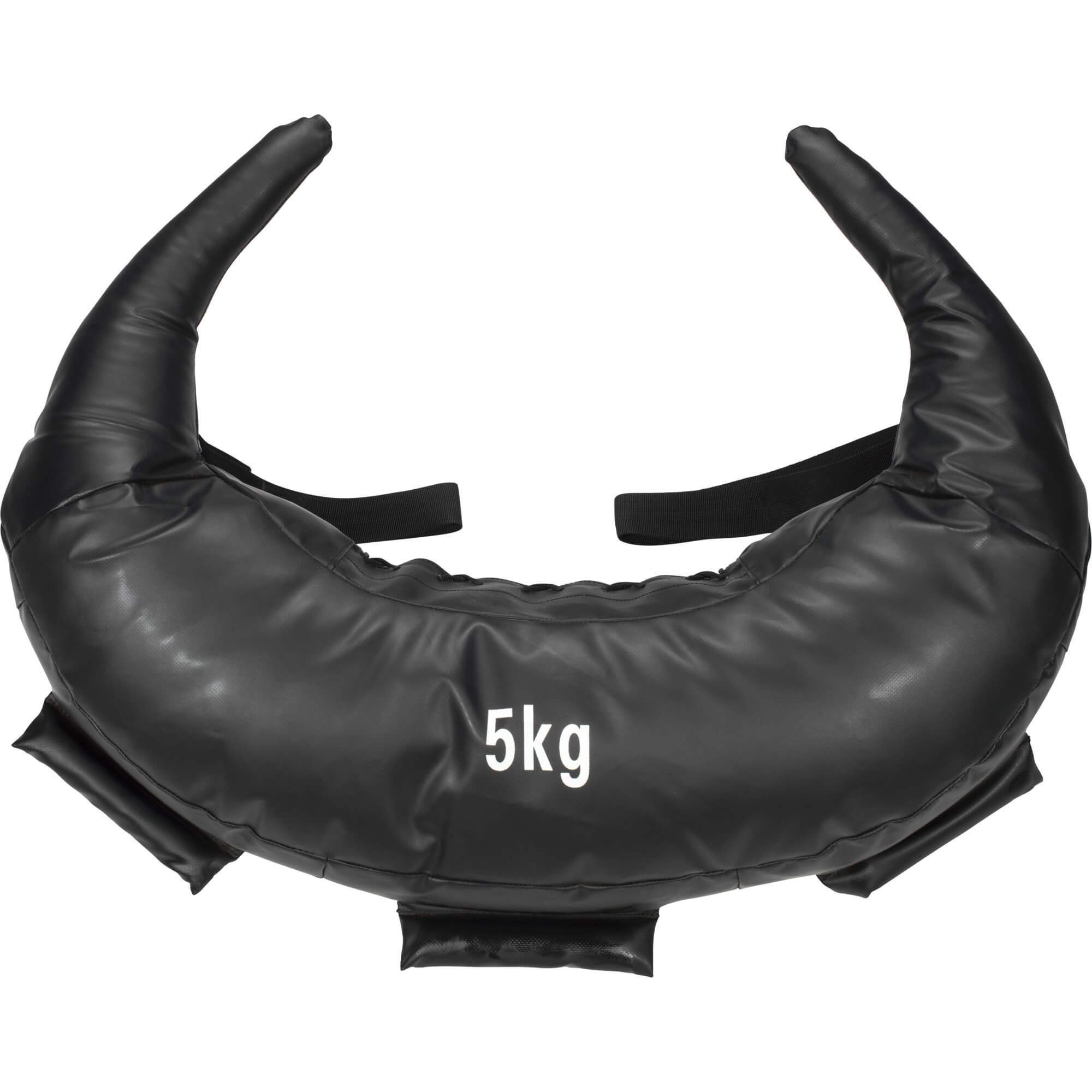 GORILLA SPORTS Gewichtssack Bulgarian Bag, 5kg/8kg/12kg/17kg/22,5kg, Krafttraining Tasche, Schwarz